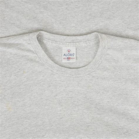 Vintage Alore 90s Undone Back Print Graphic T Shirt Xl Mens Light Grey Location Etsy