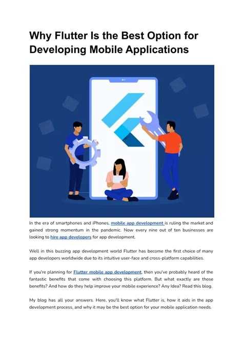 Ppt Why Flutter Is The Best Option For Developing Mobile Applications