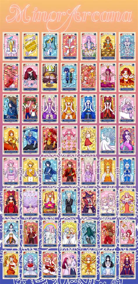 Japanese Anime Tarot Deck Japanese Tarot Card 日本のタロットカード By Lunafactory