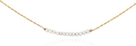 Naked Palm Jewellery Womens Pearl Necklace In 14k Gold Vermeil Shopstyle