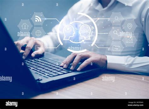 Chat With AI Or Artificial Intelligence Technology Business Use AI