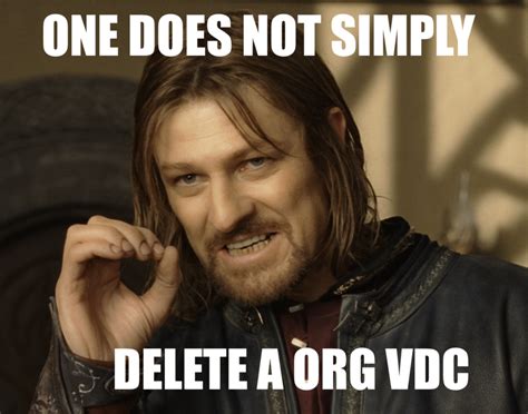 vmware cloud director failed to remove org vdc bart oevering