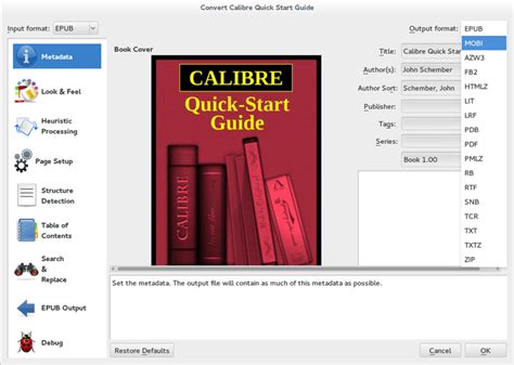 How To Convert Various Ebook Formats For Amazon Kindle On Linux Linux
