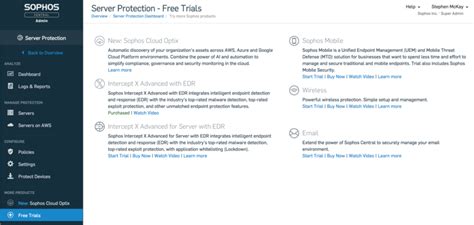 Release Notification Intercept X Advanced For Server With Edr Now