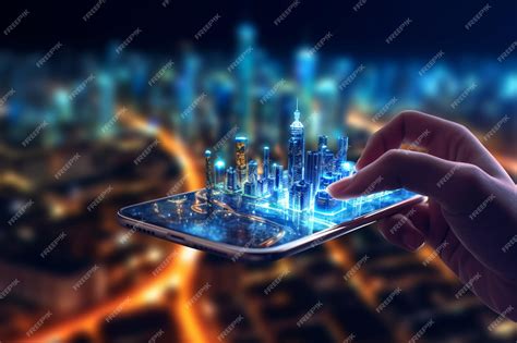 Artificial Intelligence Looking At Smart City Ai Control City Infrastructure Generative Ai