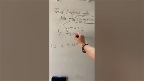 Trova Il Coefficiente Angolare Matematica Algebra Coefficenteangolare Youtube