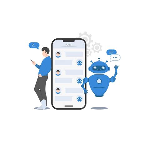 Premium Vector Chat Bot Illustration