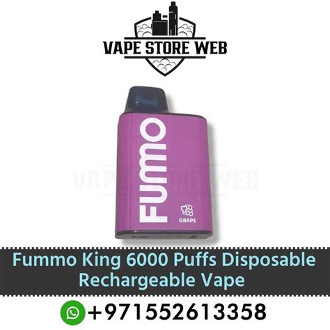 Best Vape Fummo King 6000 Puffs Disposable Rechargeable