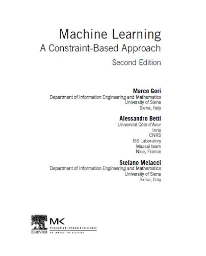 Machine Learning A Constraint Based Approach کتابخانه الکترونیکی