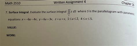 Solved Surface Integral Evaluate The Surface Integral Chegg
