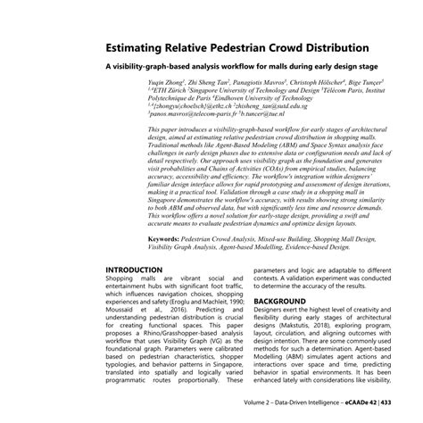 PDF Estimating Relative Pedestrian Crowd Distribution A Visibility Graph Based Analysis