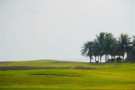 풍부한 녹색 잔디 아름다운 풍경 푸른 하늘과 해변을 배경으로 골프 코스 0명에 대한 스톡 사진 및 기타 이미지 0명 Golf Tournament 경관 Istock