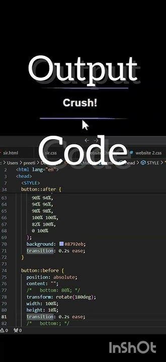 Button Animation In Html Css Coding Frontendcourse Webdesign Htmlcss Code Programming