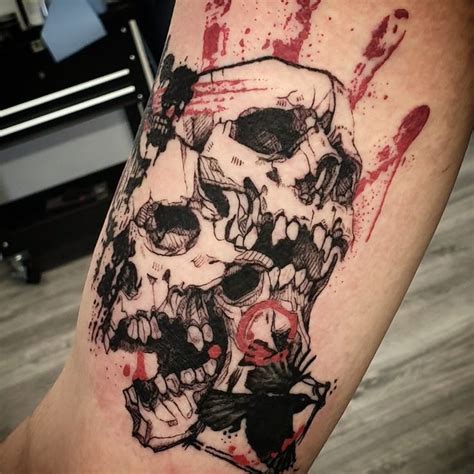 Tattoo Uploaded By Brennantattoo • Trash Polka Skulls Tatuering Inspiration Tatuering Döskallar