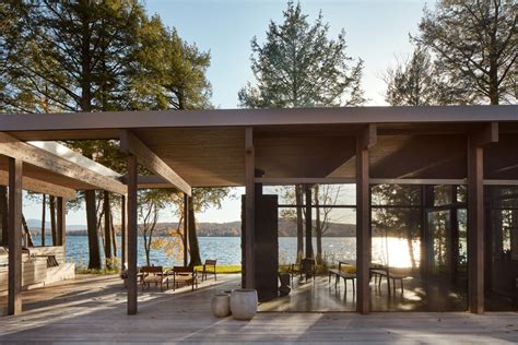 Two Angular Wings Form Quebec Chalet By Atelier Pierre Thibault