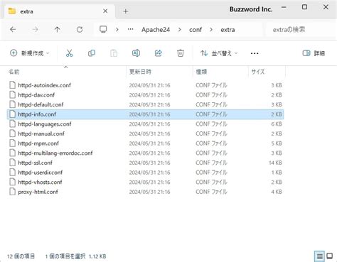 Apache Apacheの設定情報や有効なモジュールの情報を確認する mod info