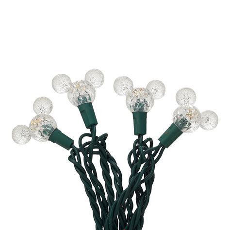 Disney String Lights Mickey Mouse Icons Clear