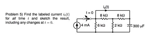 Solved Find The Labeled Current I T For All Time T And Chegg Com
