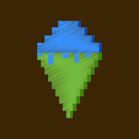 플랫 음영 스타일 아이콘 픽셀 아이스크림 콘 벡터 Ai Eps Uidownload