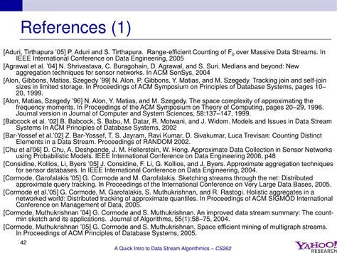 Ppt A Quick Introduction To Data Stream Algorithmics Powerpoint
