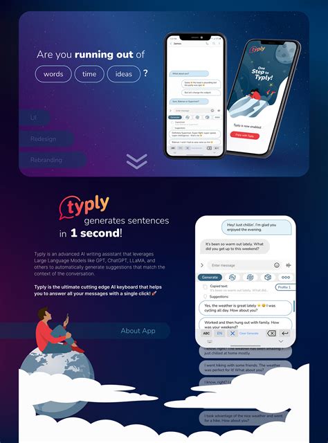 Typly Ai Writing Assitant App Uiux Rebranding Behance