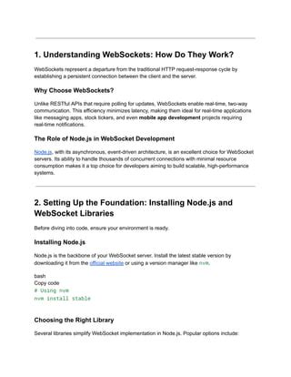 Building A Robust Node JS WebSocket Server Pdf
