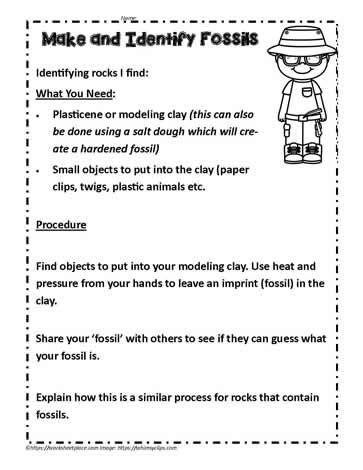 Inquiry For Fossil Making Worksheets