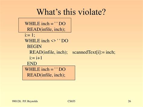 principles p f reynolds cs ppt download