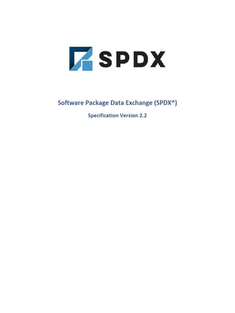 Spdx Specification 2 2 Pdf Uniform Resource Identifier Json