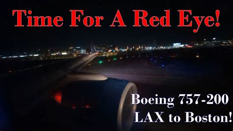 Its Red Eye Time Delta Boeing 757 200 Departs Los Angeles Lax At