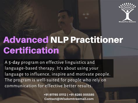 Advanced Nlp Practitioner Certification Nlp Training India