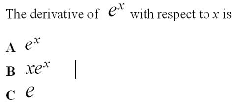 Quiz Differentiation Of Exponential Functions I Quiz Trivia