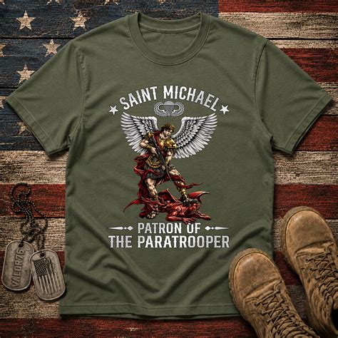 Saint Michael Patron Of Paratroopers Classic Tee