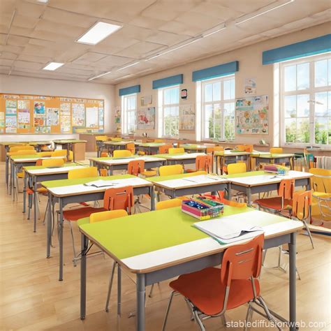 Classroom Scene Stable Diffusion Online