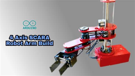 Lil' Red- 4 Axis SCARA Robot Arm Build. Open Source- Arduino/GRBL/3040 CNC/3D Printed - YouTube
