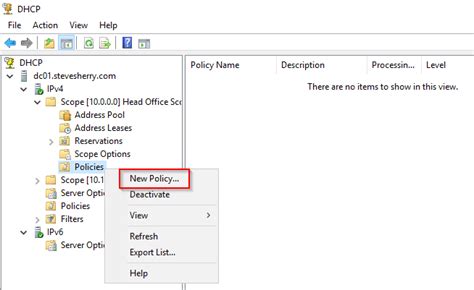 managing microsoft dhcp scope and other components