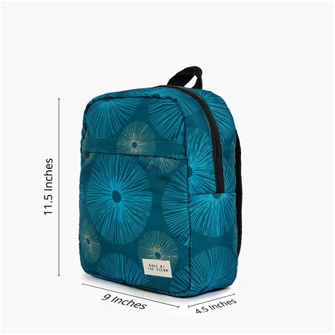 Buy Sustainable Upcycled Mini Backpack Sea Green Eco Friendly