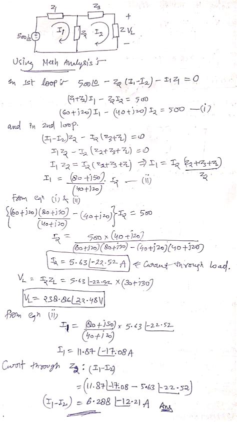 Solved Find VL Using Voltage Method Find VL Using Thevenins Method Find Course Hero
