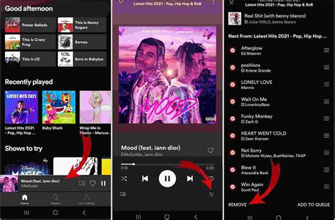 how to clear queue on spotify on desktop and mobile 2024