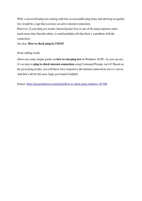 ppt how to check ping windows 10 using the ping command check out now powerpoint