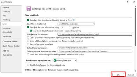 How To Turn On Autosave In Excel