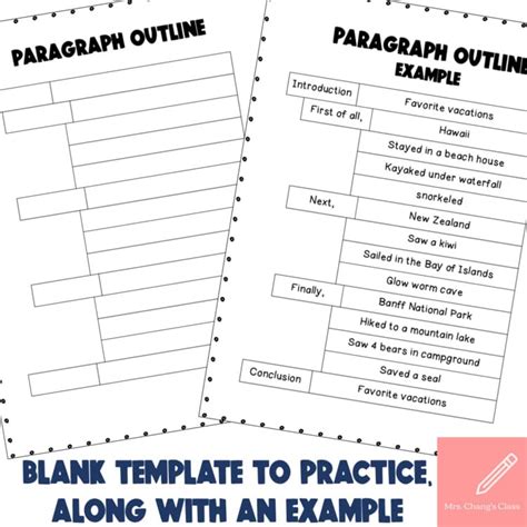 Writing Outlines For Paragraphs And Essaysanalyzing Paragraphs 3rd 6th Grade
