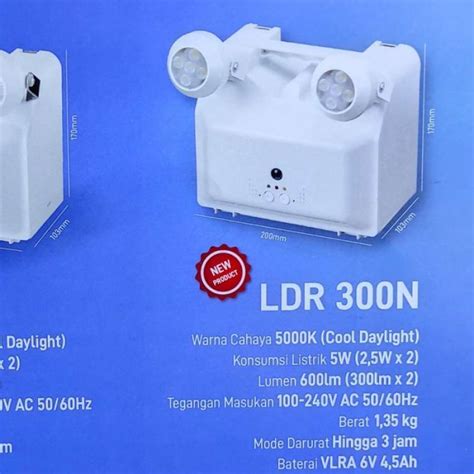Promo LDR 300N Emergency Led Lampu Darurat Lampu Emergency Diskon 23 Di Seller PT Wakasa