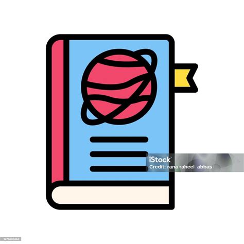 편집 가능한 스트로크가 있는 리본 및 원 벡터가 있는 공간 관련 공간 또는 토성 책 0명에 대한 스톡 벡터 아트 및 기타 이미지