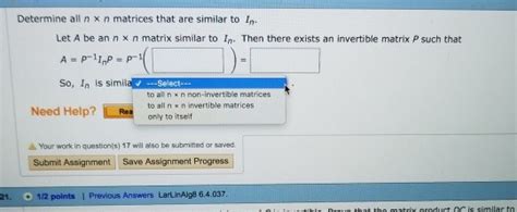 Solved Determine All N X N Matrices That Are Similar To In