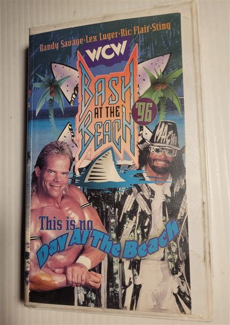 WCW Bash At The Beach 1996 Wrestling VHS Former Rental Etsy
