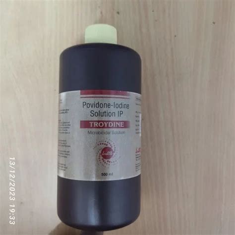 Troydine Povidone Iodine Solution Ip Packaging Size 500 Ml Liquid At