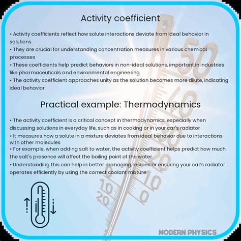 Activity Coefficient Importance Calculation And Role In Thermodynamics