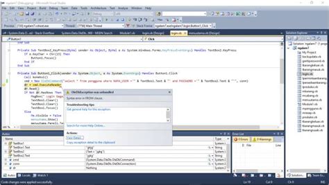 Vs 2010 Messagesyntax Error In From Clause Vbforums