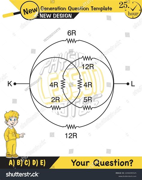Physics Basic Electric Circuits Next Generation Stock Vector Royalty Free 2244295525